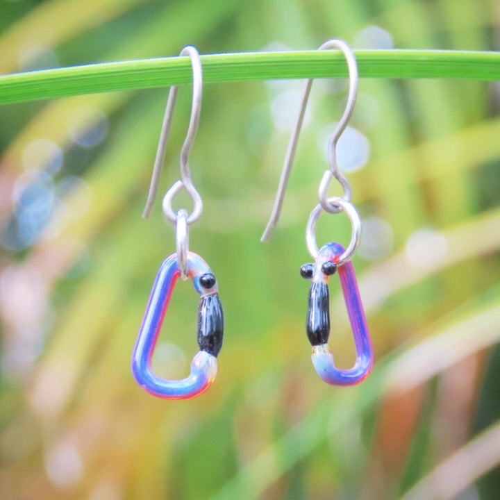 Carabiner Earrings – Glass Carabiners